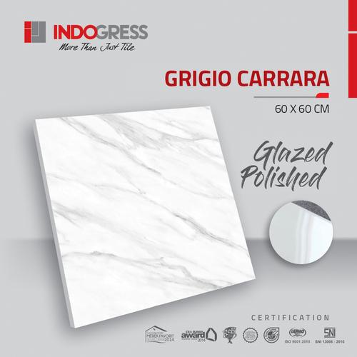 Jual INDOGRESS 1st Grade - Grigio Carrara - Jakarta Pusat - Indogress Granite Tile | Tokopedia
