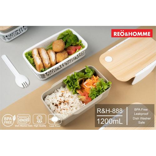 Promo Lunch Box Two Layers RH-888 Yakada Stackable Wooden Style & motif ...