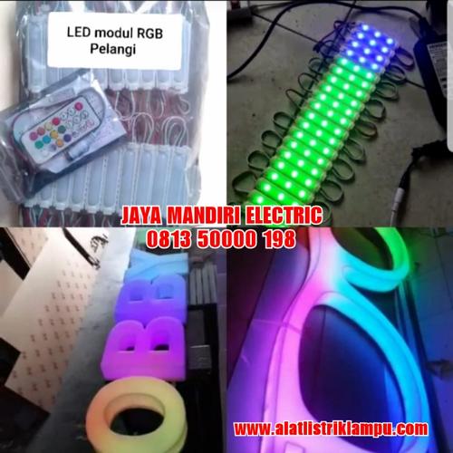 Jual LAMPU MODUL LED RGB RUNNING / LAMPU NEONBOX LED MODUL WARNA WARNI ...