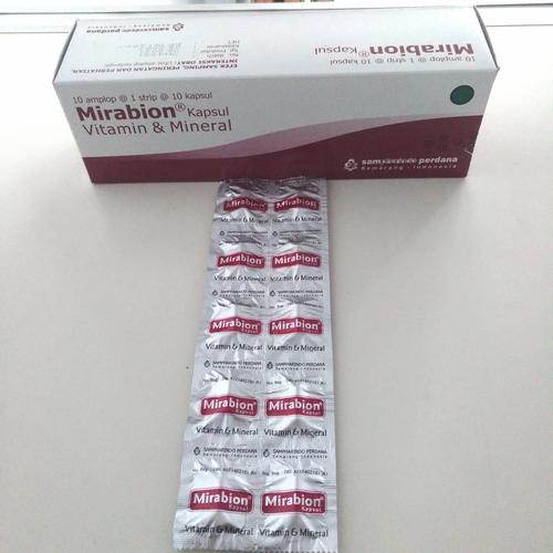 Jual Mirabion strip isi 10 kapsul untuk anemia mirip sangobion - Kota ...