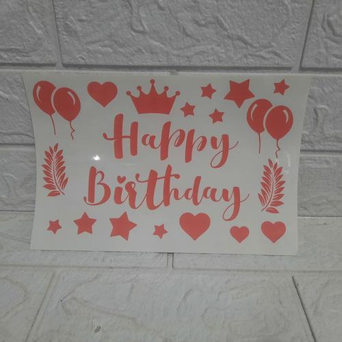 Jual Custom Cetak Nama Stiker Balon PVC Bobo Bening Transparan / Ready ...