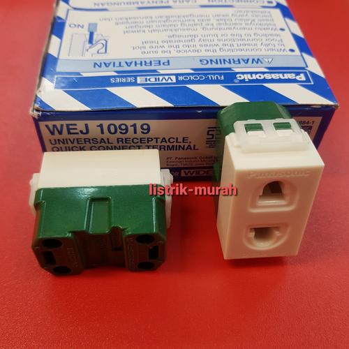 Jual Panasonic WEJ10919 WEJ 10919 Mata Stop Kontak 2P Universal Putih ...