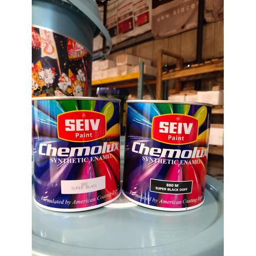 Jual CAT BESI DAN KAYU SEIV CHEMOLUX WARNA HITAM 1 LITER - HITAM GLOSSY ...