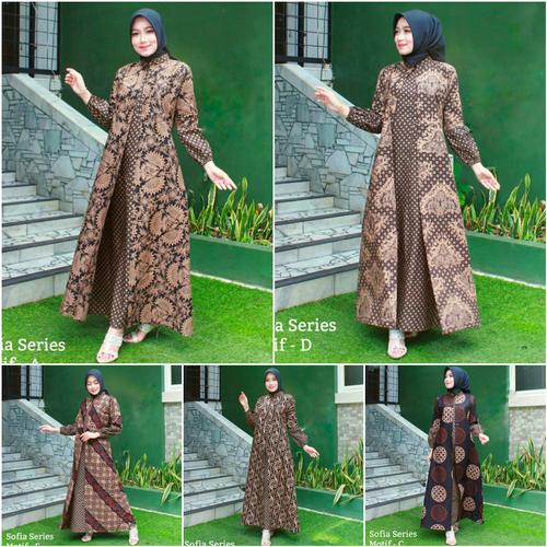 Jual Gamis Batik Terbaru/ Gamis Batik modern / Dress Batik / Geser ya ...