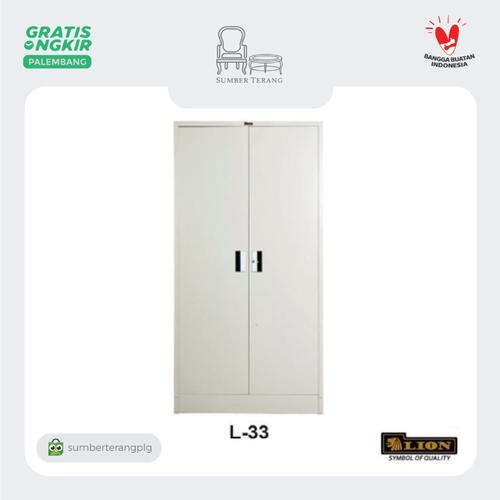 Jual Lemari Arsip Lion L 33 Filling Cabinet Besi pintu Swing Rak Buku ...