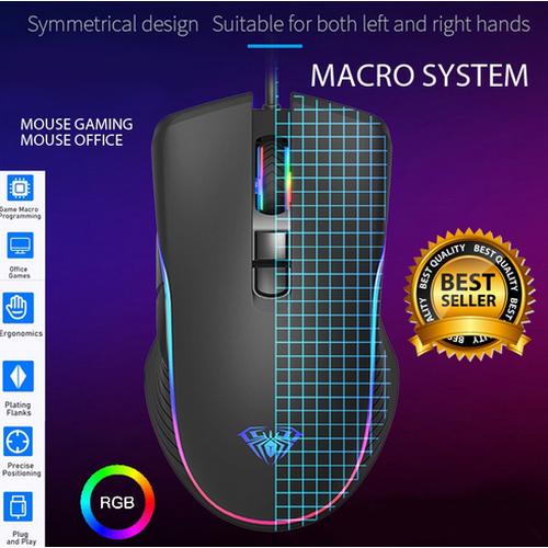 Jual Moushe Moouse Gaming Gamer Muse Maus Simetris Cahaya Lampu Warna ...