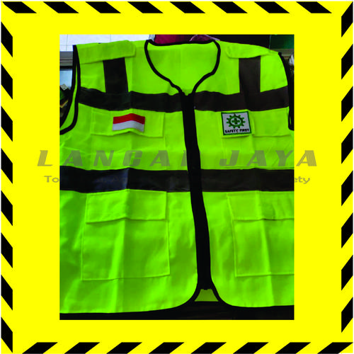 Jual Rompi Drill Komplit Jahit Logo K3 & Bendera Indo / Rompi Pengawas ...