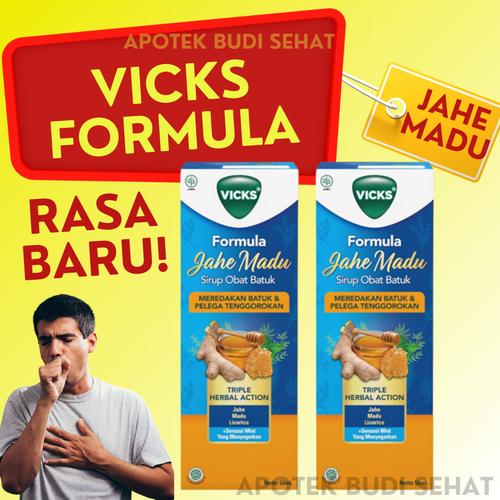 Jual VICKS Formula Obat Batuk Kering Rasa JaheMadu Obat Batuk Berdahak ...