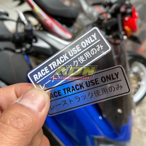 Jual Stiker RACE TRACK USE ONLY Transparan Bening - Kab. Bandung - ADN ...