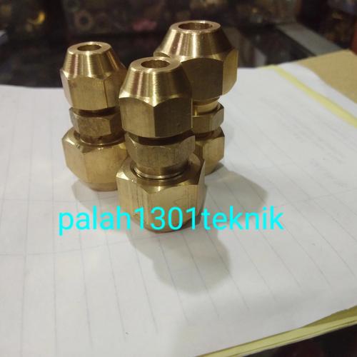 Jual nepel sambungan pipa tembaga ac 5/16" + nut/mur - Jakarta Barat - palah1301teknik | Tokopedia