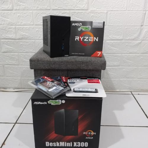 Jual CPU | Mini PC Spek Design | Asrock X300 - RYZEN 7 5700G - 512GB - 16GB - RYZEN 5 5600G, SSD ...