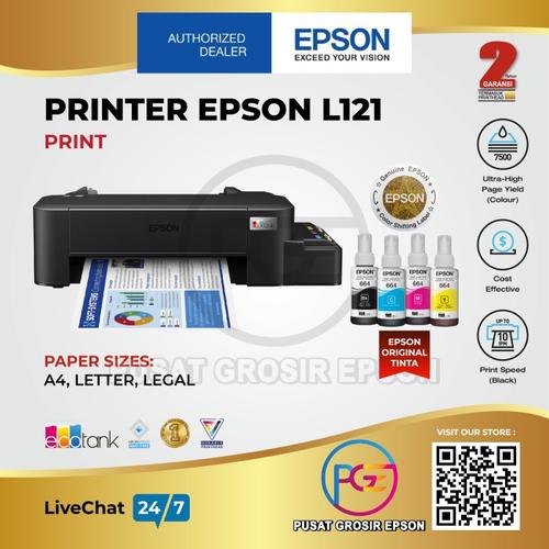 Jual PRINTER EPSON L121 L-121 L 121 ECOTANK GARANSI RESMI - Kota ...