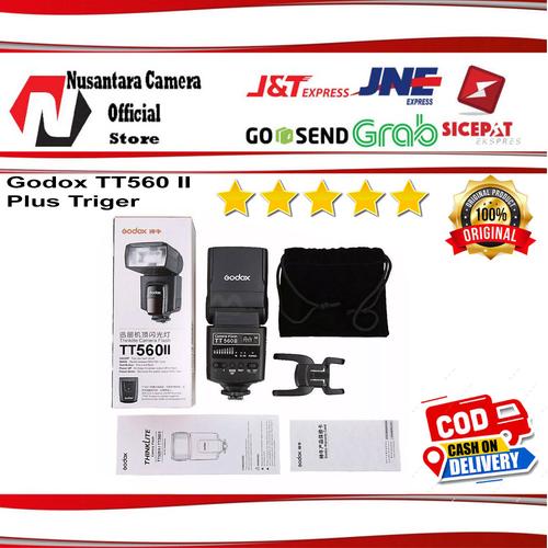 Jual Godox TT560 II + Wireless Trigger (Universal Speedlite/Flash ...