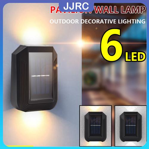 Promo LED Lampu Taman Solar Tenaga Surya Outdoor 6 LED Tempel - Putih ...