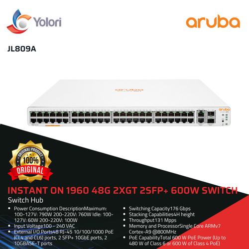 Promo Aruba JL809A Instant On 1960 48G 2XGT 2SFP+ 600W Switch Cicil 0% ...