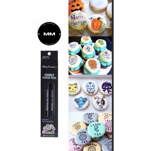 Jual edible food pen 2 sisi / edible pen / decorating edible pen ...