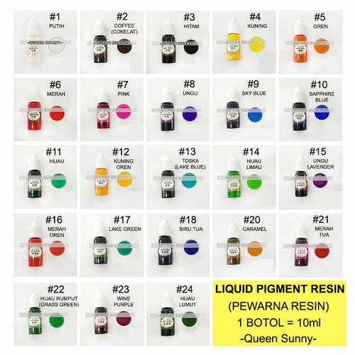 Jual LIQUID PIGMENT RESIN pewarna resin cat resin cast kelengkapan ...