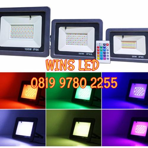 Jual LAMPU SOROT LED RGB 30WATT Flood light smd 30W 30 watt warna warni - Jakarta Pusat - Wins ...