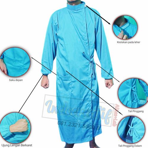 Jual Baju Bedah Kimono Dokter Operasi Jas Lab Laboratorium Surgical ...