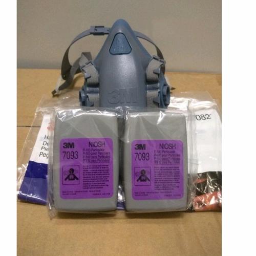 Jual 3M 7502 + 7093 Half Facepiece Respirator Half Gas Mask - Kab ...