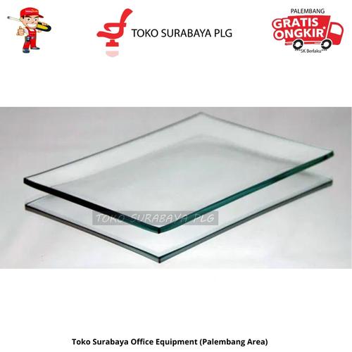 Jual Tambahan Kaca Meja Kerja Tebal 5 mili 5 mm uk. 120x60 cm - Putih ...