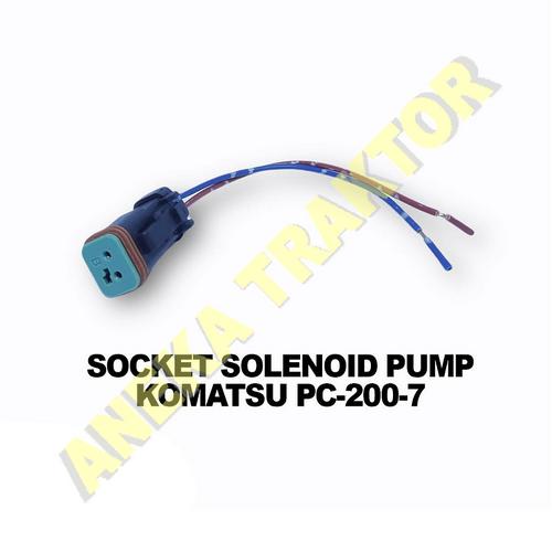 Jual SOCKET SOKET SOLENOID PUMP POMPA KOMATSU PC200-7 PC200-8 PC78US-6 ...