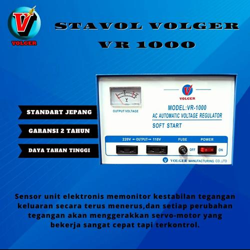Jual stabilizer listrik 1000 watt Volger Stavol 1000 VA - Jakarta Pusat ...