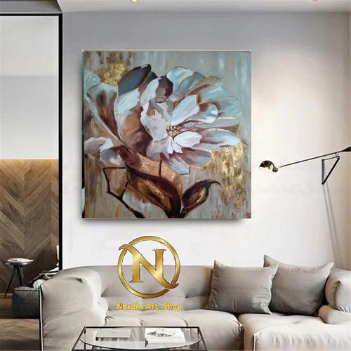 Jual Lukisan modern bunga 80x80 cm plus bingkai - Kab. Bandung - Nurdin ...