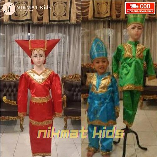 Jual Baju adat padang anak pakaian daerah minang sumatera barat setelan ...