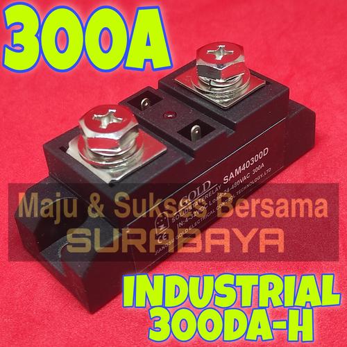 Jual 300A SSR-300DA-H Industrial Solid State Relay 4-32VDC to 24-480VAC ...