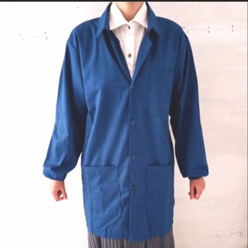 Jual Jas Lab Laboratorium Lengan Panjang Baju Praktikum Biru Navy Biru ...