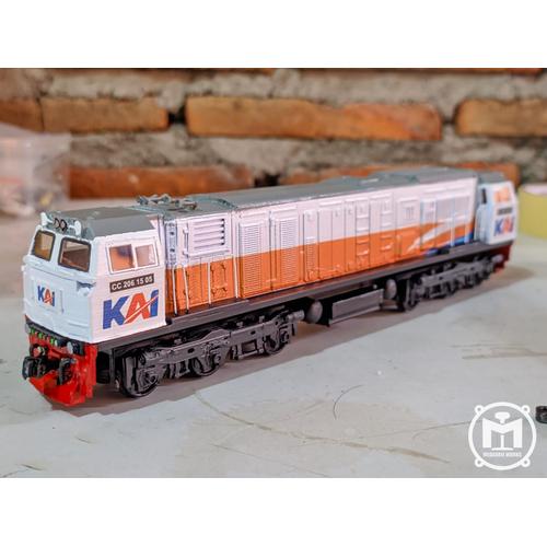 Jual Miniatur Lokomotif CC206 PT.KAI (Logo Baru) - HO Scale - Kab ...