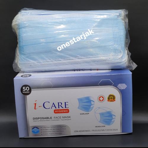 Jual masker earloop ICARE Kemenkes RI - Abu-abu - Jakarta Utara ...