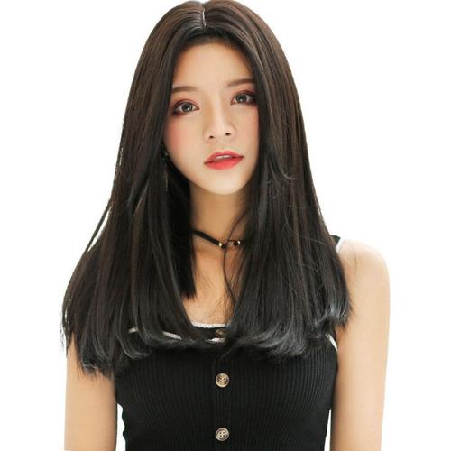 Jual Wig Rambut Palsu Wanita Lurus Panjang High Quality Impor - Dark ...