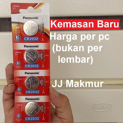 Jual Battery Panasonic CR2032 3V Lithium - Batu Baterai Batere coin CR-2032 - Jakarta Utara - JJ ...