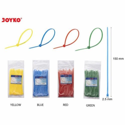 Jual Nylon Cable Ties JOYKO CBT10 Warna isi 100/Kabel Ties/Tali Ties ...