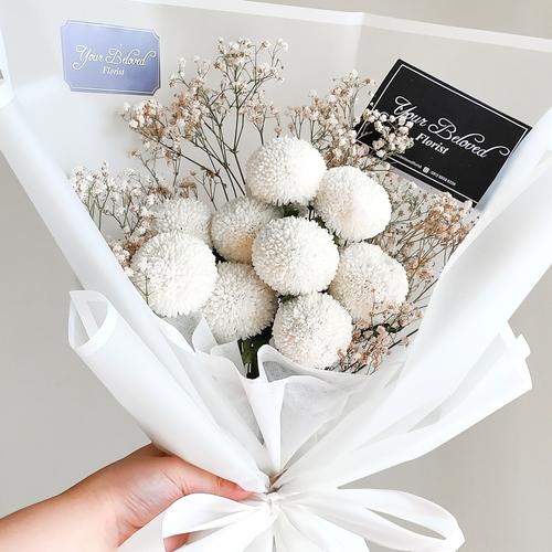 Jual Buket Bunga Pom Pom ala Korea - Poms Bouquet | Kado Valentine ...