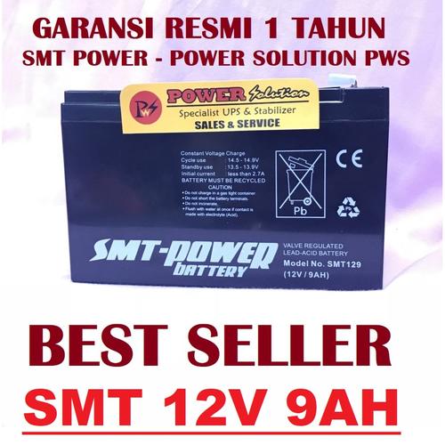 Jual BATTERY UPS 12V9AH BISA BUAT BUAT SEMUA MERK UPS - SMT 12V 9AH ...