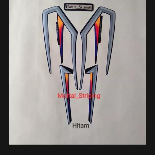Jual Stiker Striping Full Set Lis Bodi RX King 2001 Tangki Hitam ...
