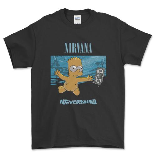 Jual KAOS BAND NIRVANA NEVERMIND BART SIMPSONS - Kota Bandung - EnigmaStore | Tokopedia