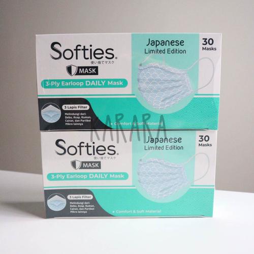 Promo SOFTIES DAILY MASK | MASKER DAILY 3ply EARLOOP - Batik 30s(6x5s ...