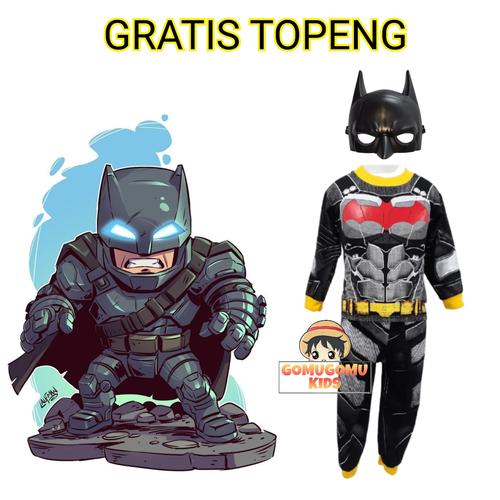 Jual Kostum Superhero Anak Batman Gratis Topeng - BATMAN HTM ANC, 4-5 ...