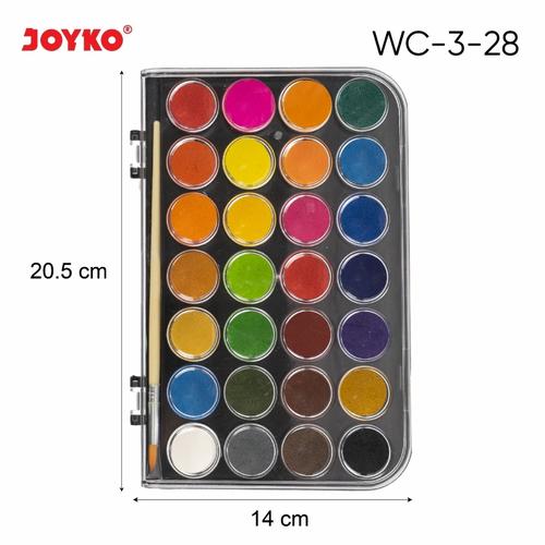 Jual Watercolor Set Cat Air JOYKO WC3 isi 28/Water Color Cat Lukis ...