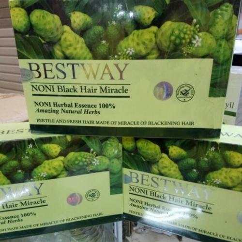 Jual Original Bestway Noni Hair Miracle Shampo Uban Cat Rambut Hitam ...