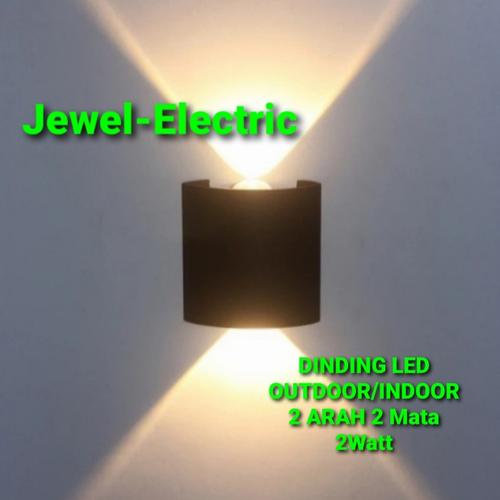 Jual Lampu Dinding Outdoor 2arah/2 arah Led Wall Light 2W Minimalis ...