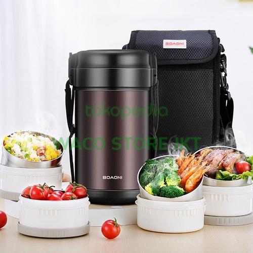 Jual Kotak Makan Insulation Bucket Stainless 3 Tingkat Tahan Panas Set ...