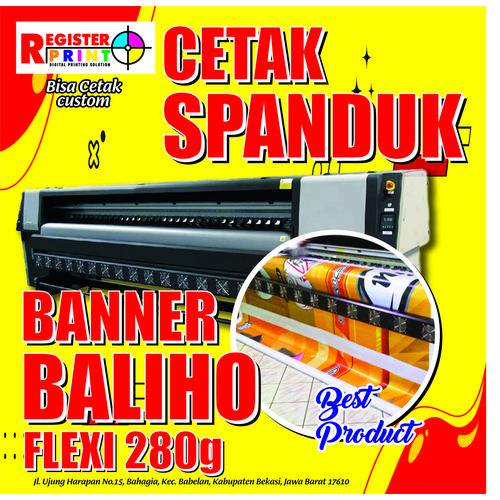 Jual CETAK SPANDUK FLEXI 280 GR MURAH - Kab. Bekasi - OfficialRegisterprint | Tokopedia