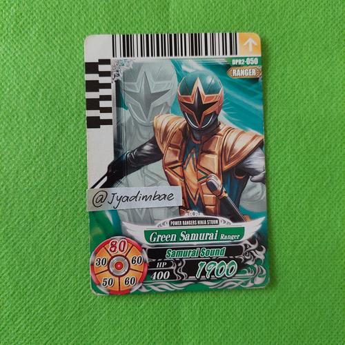 Jual POWER RANGERS CARD NINJA STORM BATTLE GREEN SAMURAI RANGER - Kab ...