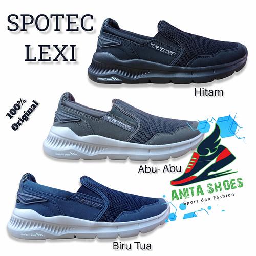 Jual SPOTEC LEXI Original Sepatu Slip On Pria Walking Shoes - Alpine ...