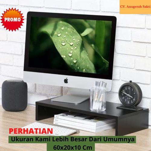 Jual Meja monitor stand desk riser table kayu rak peninggi pc komputer ...